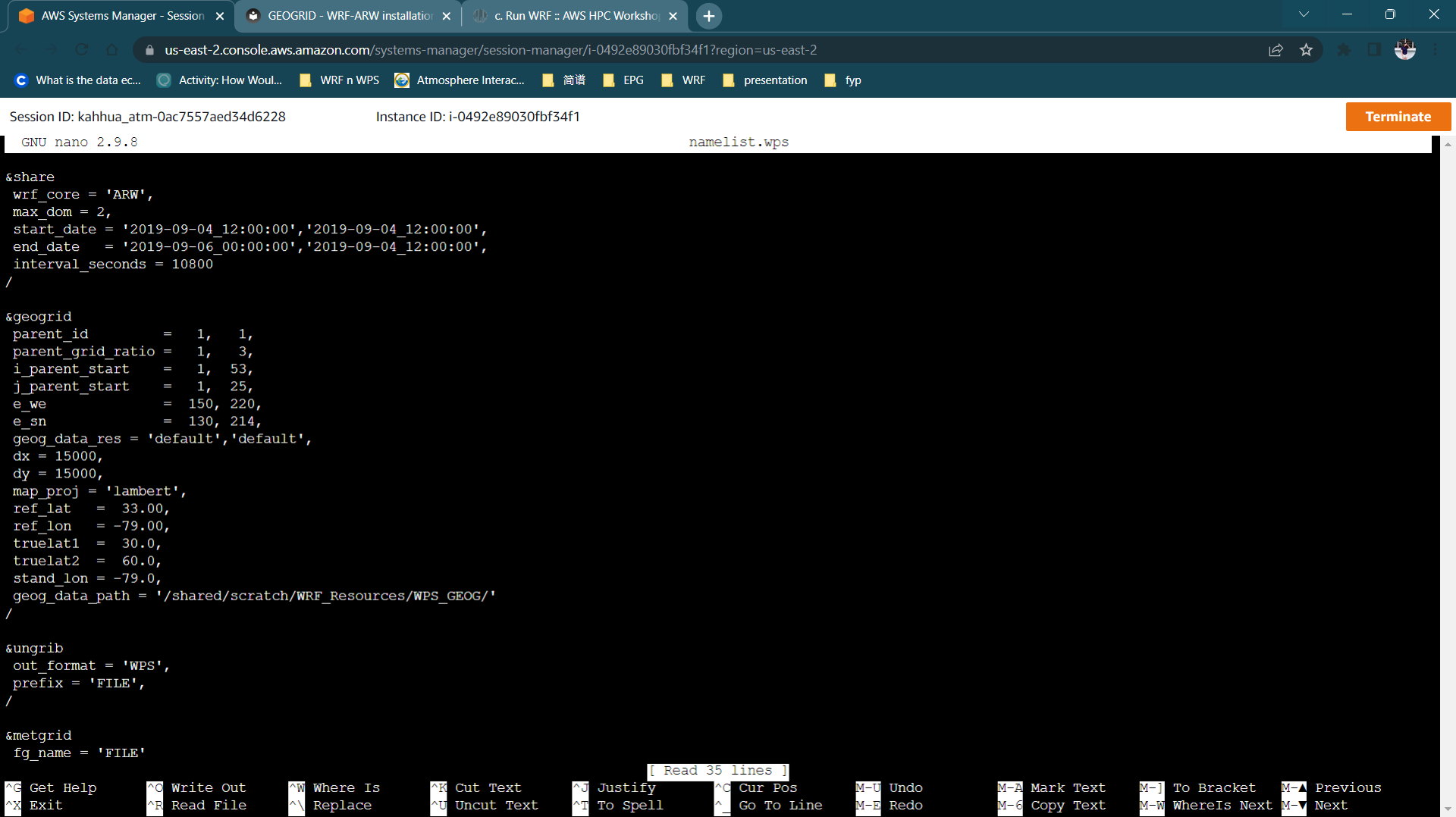 Geogrid Wrf Arw Installation On Aws Using Spack 4926